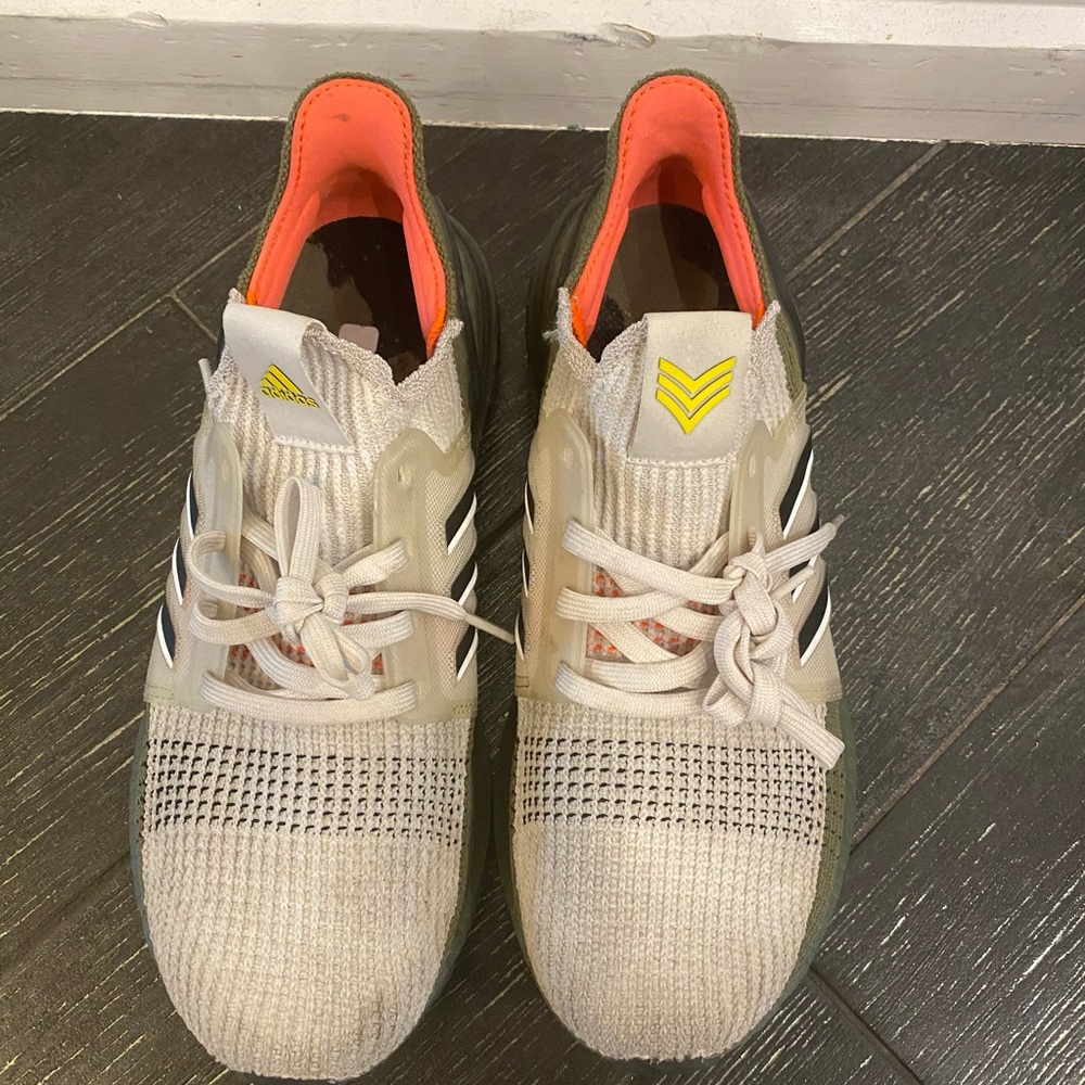 Adidas Olive Beige Ultra Boost 19 Sneakers - Gem
